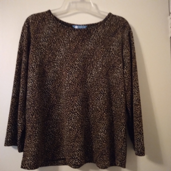 Koret | Tops | Vintage Koret Gold Black Blouse Size Large | Poshmark